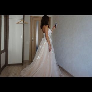 Ellaz Bridal | Dresses | Spaghetti Strap Lace Aline Wedding Gown | Poshmark